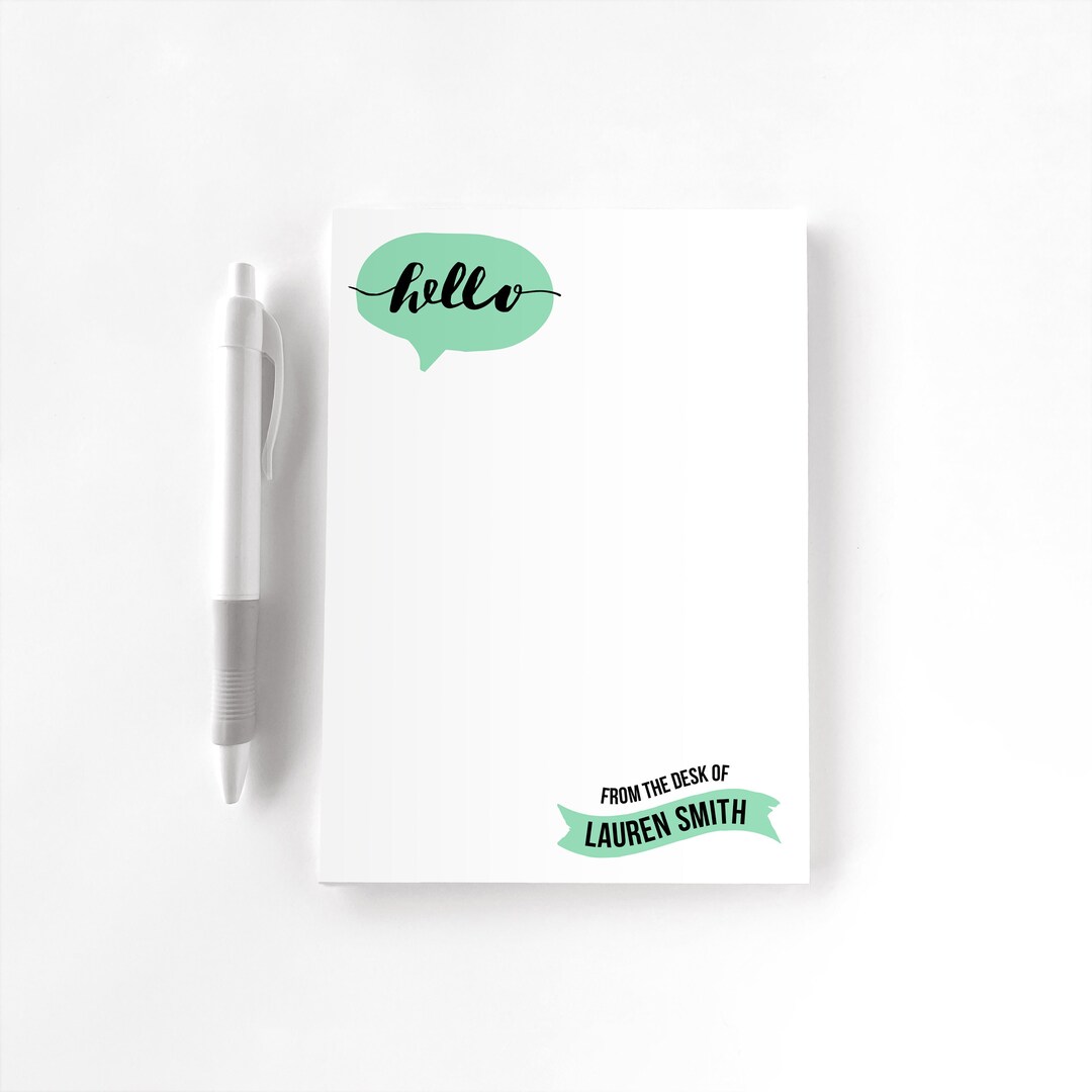 Personalized Notepad, Custom Notepad, Personalized Stationery, Writing ...