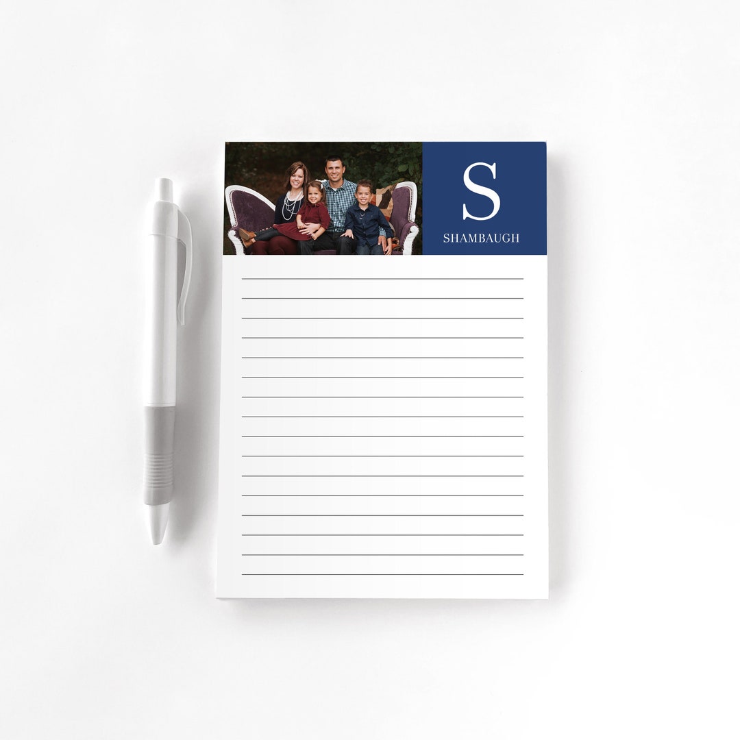 Personalized Photo Notepad, Custom Notepad, Personalized Stationery ...