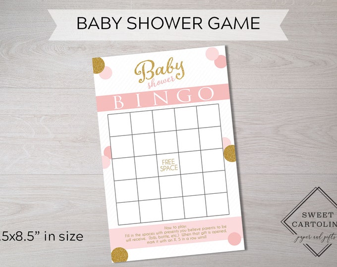 Baby Shower Games, Pink, Blue, Instant Printable, Unlimited Prints, 6 ...
