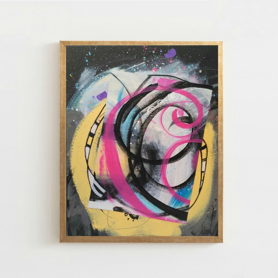 Original Abstract Wall Art Bold Acrylic Painting Unique - Etsy