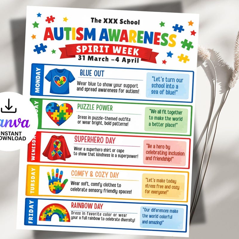 Autism Flyer - Etsy