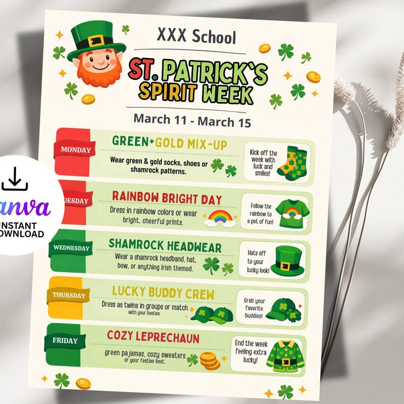 St Patricks Spirit Week - Etsy