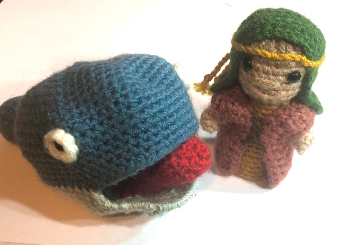 Jonah and the Whale Finger Puppet - US Crochet PDF Pattern, Pretend ...
