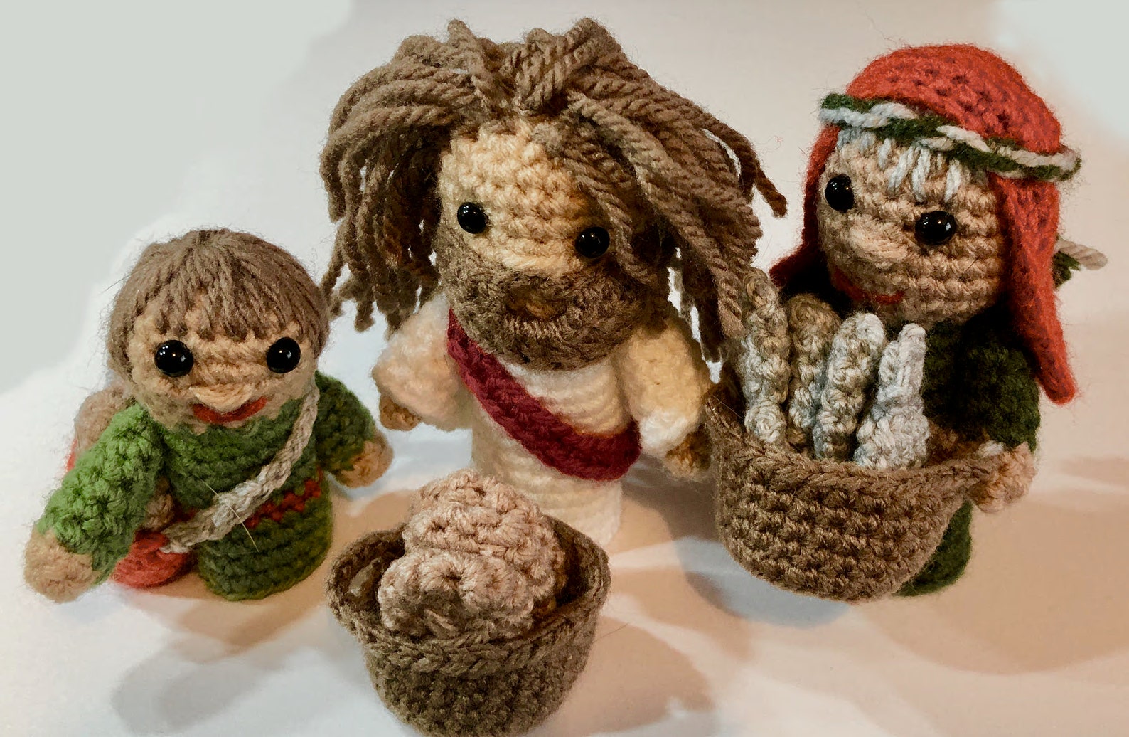Finger Puppet Bible Stories - Loaves and Fishes, Crochet PDF Pattern - Etsy