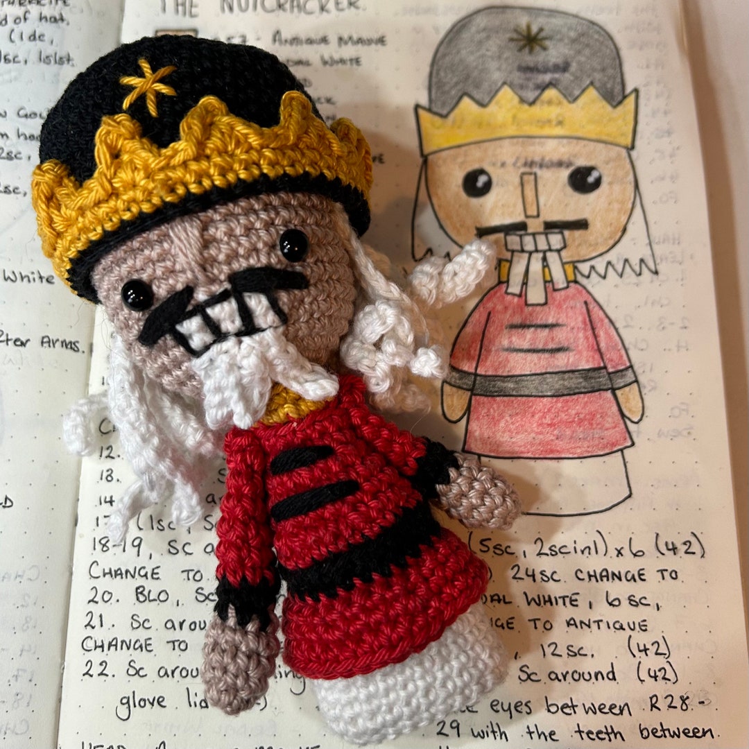 The Nutcracker - Crochet Finger Puppet - Etsy