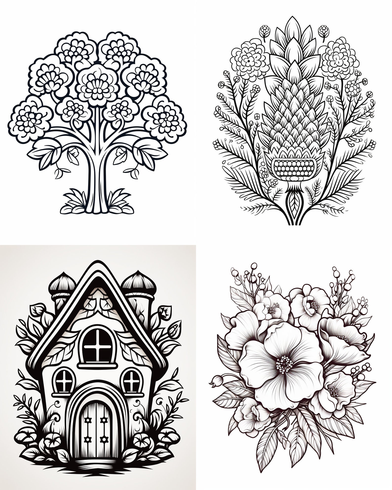Coloring Page Prompt Guide 8 Prompts for Adult and Children's Coloring ...