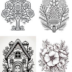 Coloring Page Prompt Guide 8 Prompts for Adult and Children's Coloring ...
