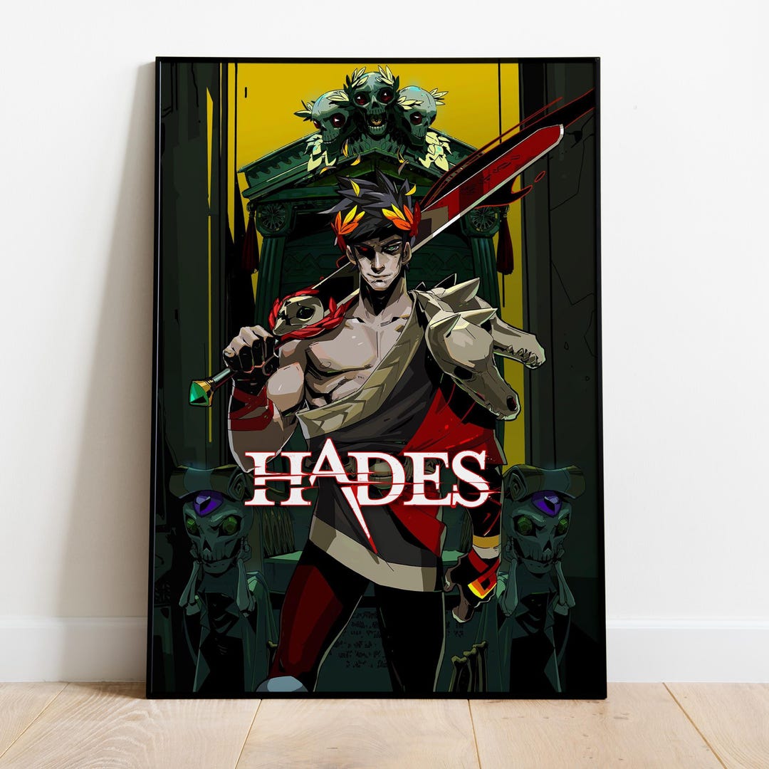 Hades Poster | Zagreus Illustration | Greek Underworld Wall Art ...