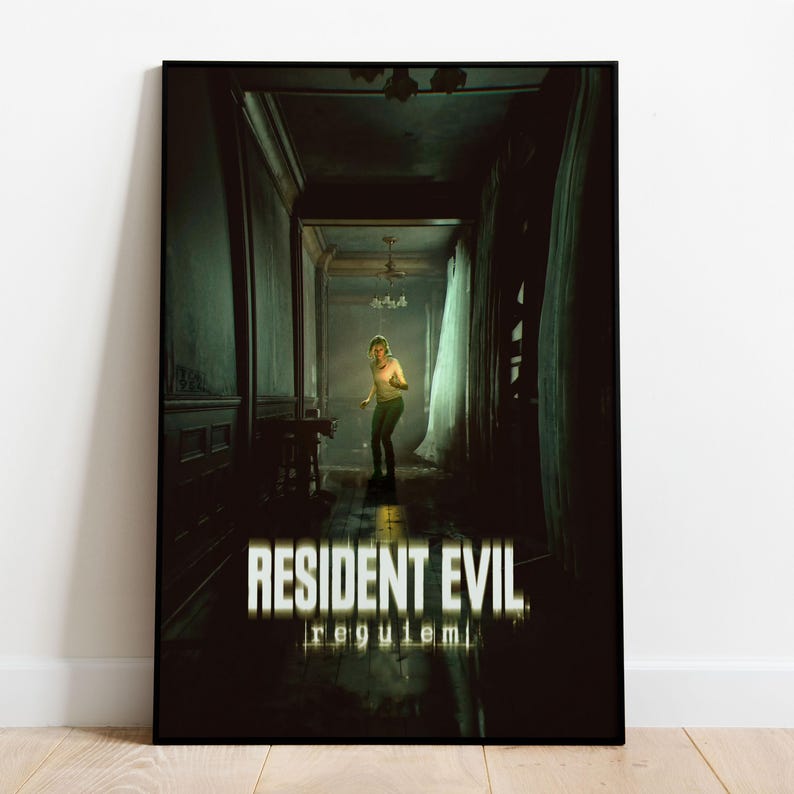 Resident Evil Requiem Poster | Survival Horror Illustration | Game Wall ...