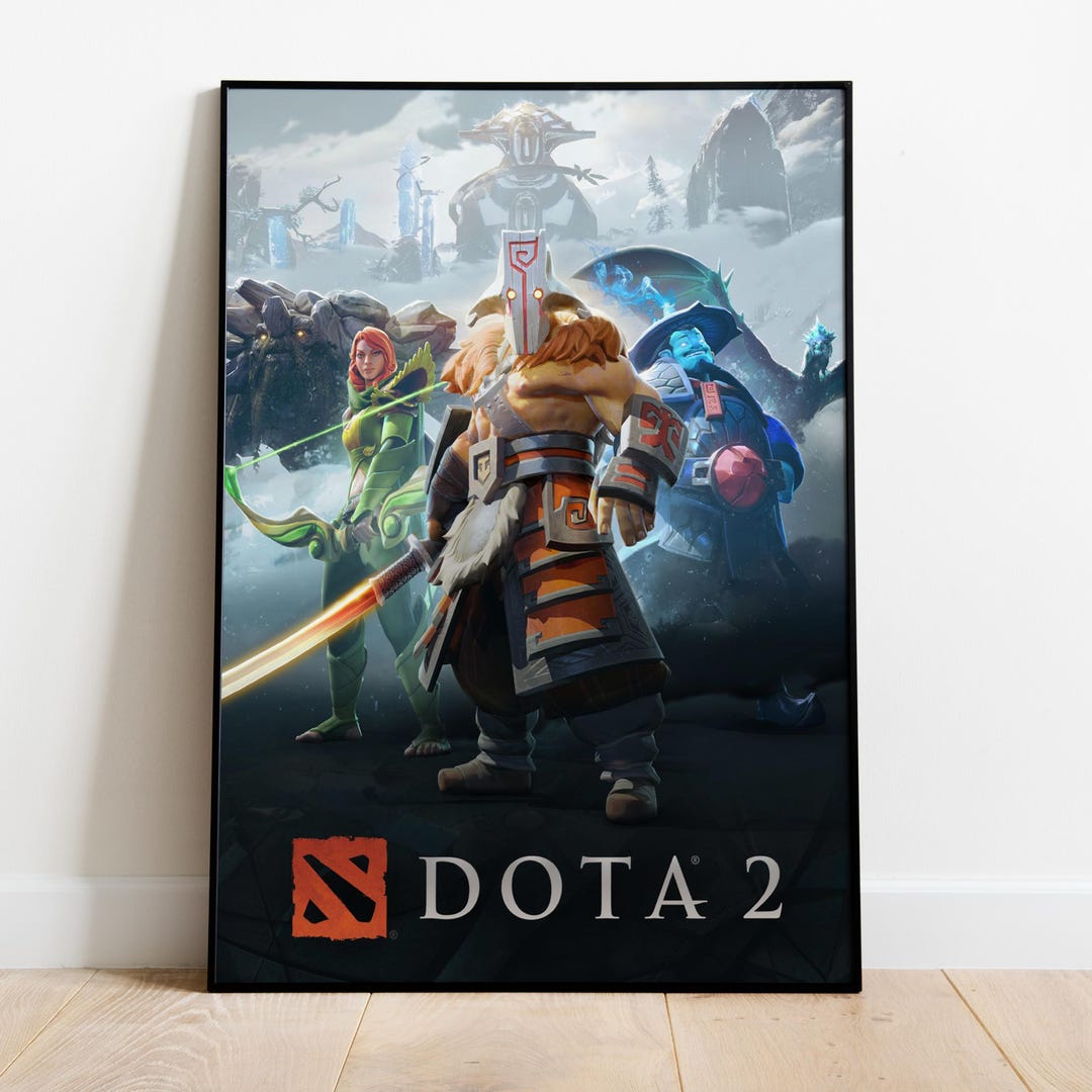 Dota 2 Poster | Epic MOBA Illustration | Fantasy Battle Wall Art ...