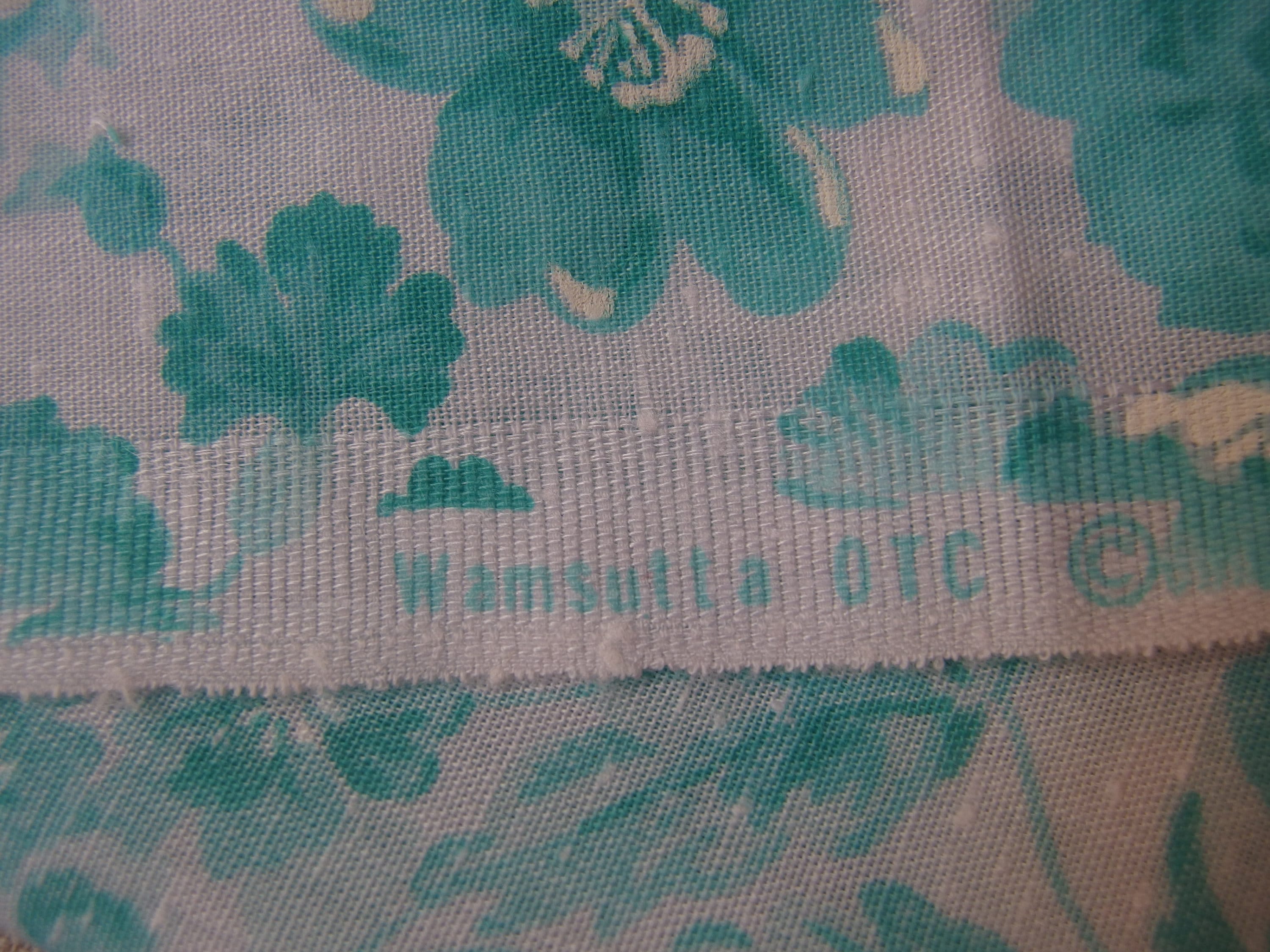 Vintage Fabric Retro Emerald Green Rose Flower Fabric 80s S-48 - Etsy