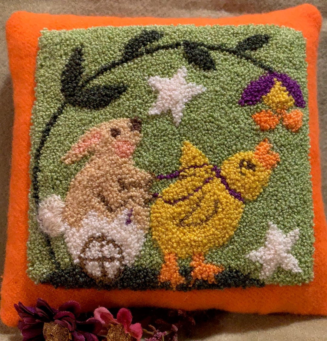 Primitive Punchneedle Pattern Home Chickie - Etsy