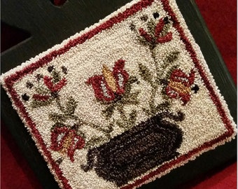 Primitive Punchneedle Pattern Quite Contrary - Etsy