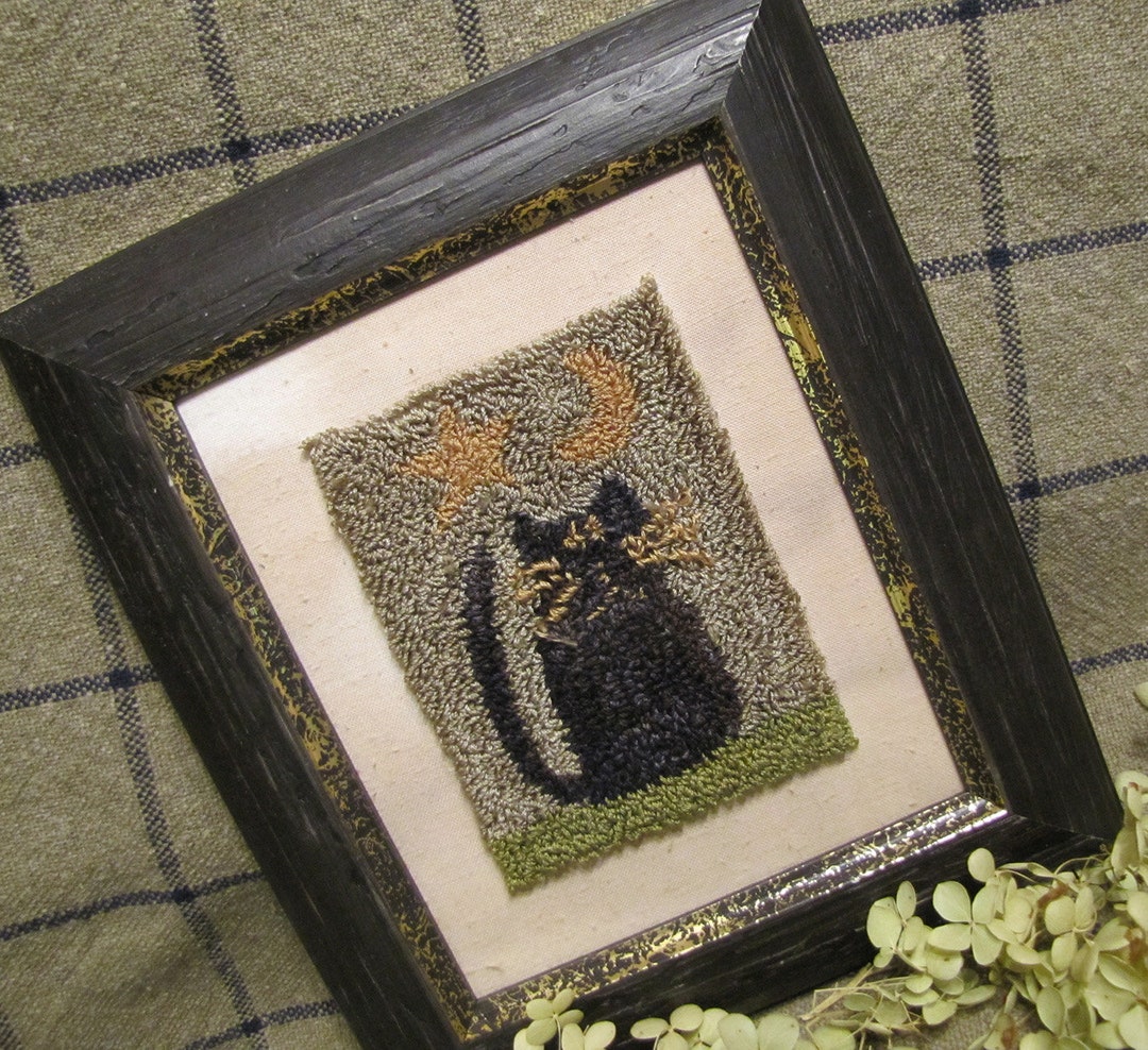 Who Let the Cat Out Punchneedle Pattern - Etsy