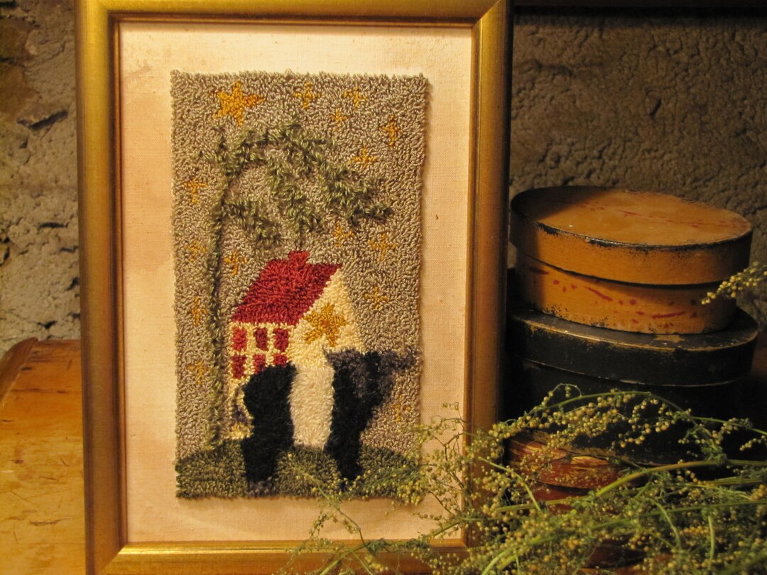 Primitive Punchneedle Til the Cows Come Home Pattern - Etsy