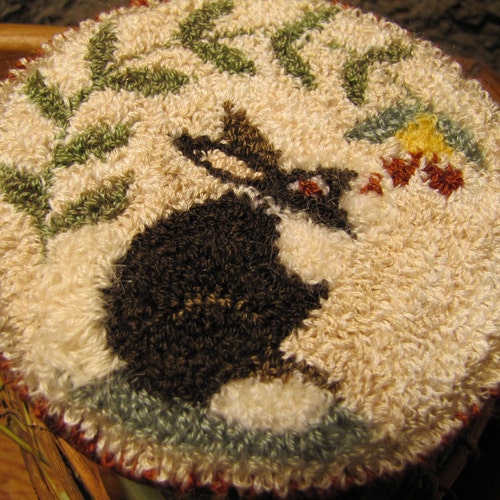 Primitive Punchneedle Embroidery Strawberries Pattern - Etsy