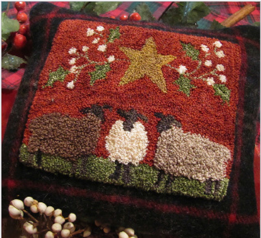 3 Shades of Sheep Punchneedle Pattern - Etsy