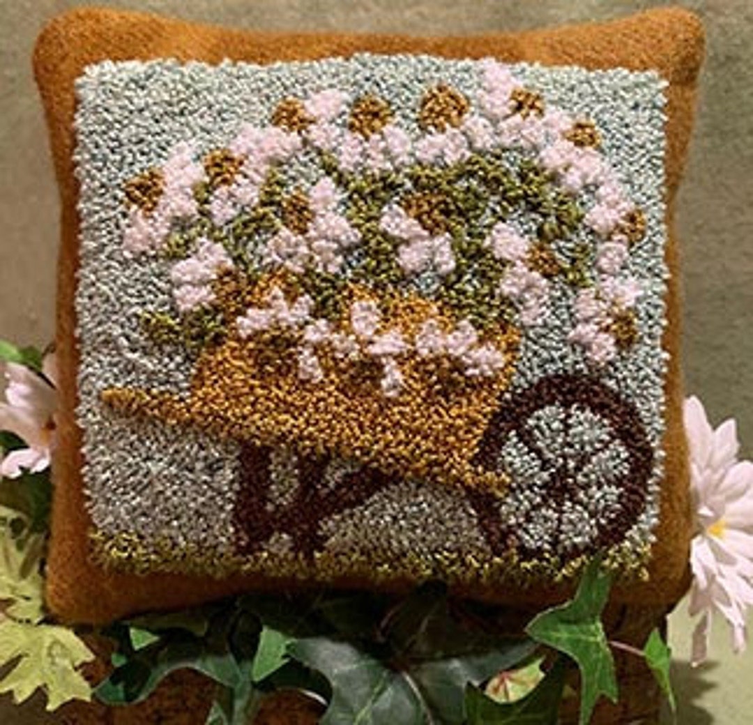 Flower Cart Punchneedle Pattern - Etsy
