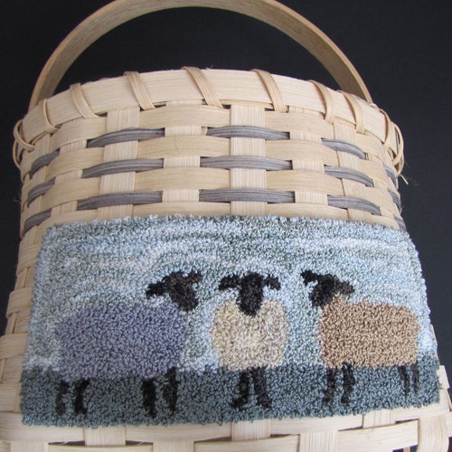 Primitive Punchneedle 3 More Shades of Sheep Pattern - Etsy