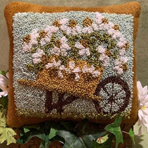 Primitive Punchneedle Embroidery Pattern Lavender - Etsy