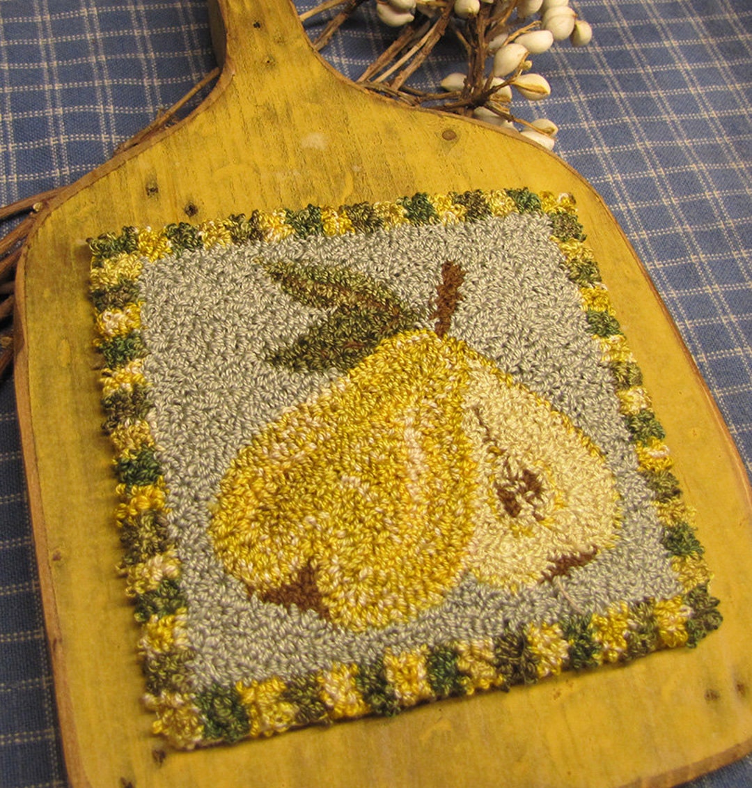 Pears Primitive Punchneedle Pattern - Etsy