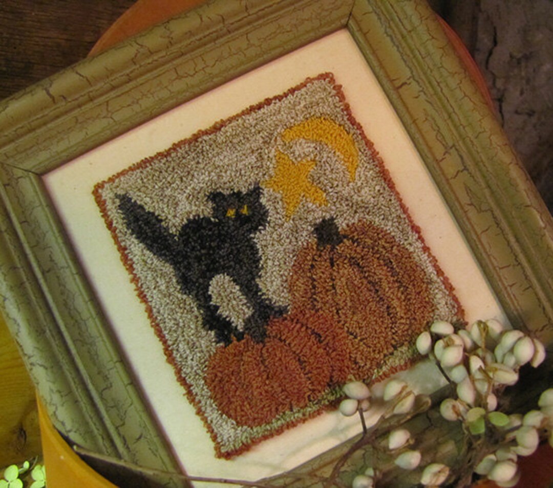 Primitive Punchneedle That Old Black(cat)magic Pattern - Etsy