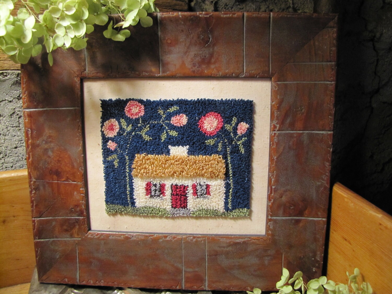 Primitive Punchneedle Wildrose Irish Cottage Pattern - Etsy