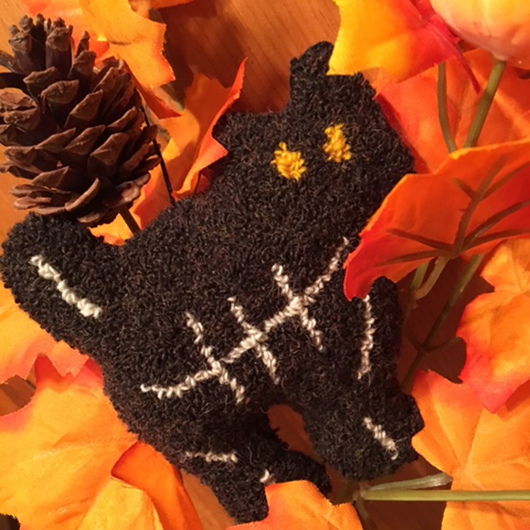 Punch Needle Embroidery Cookie Cutter Cat Pattern - Etsy