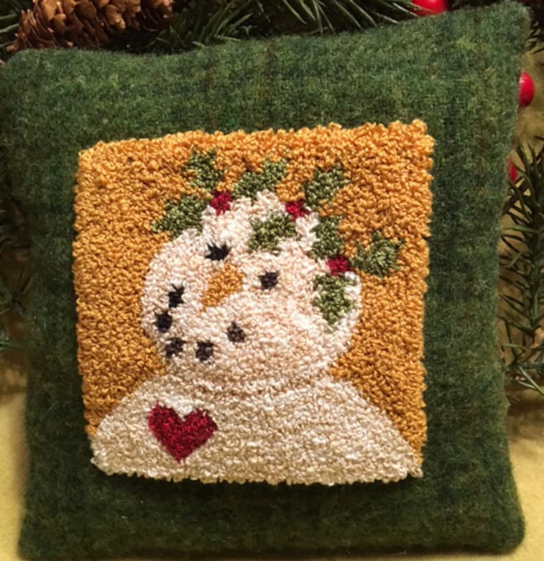 Holly Berrie Punchneedle Pattern - Etsy