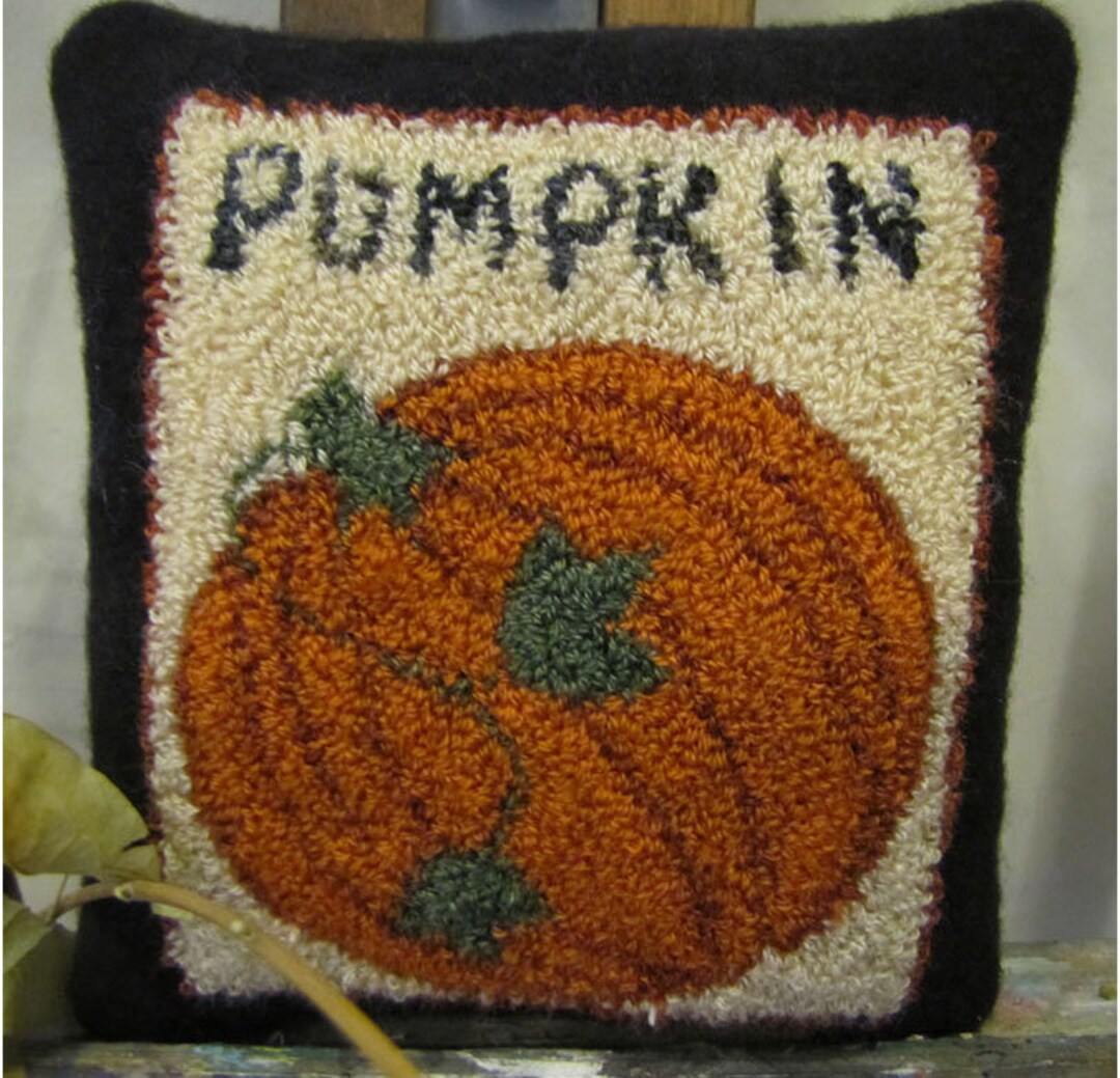Pumpkin Seed Packet Punchneedle Pattern - Etsy