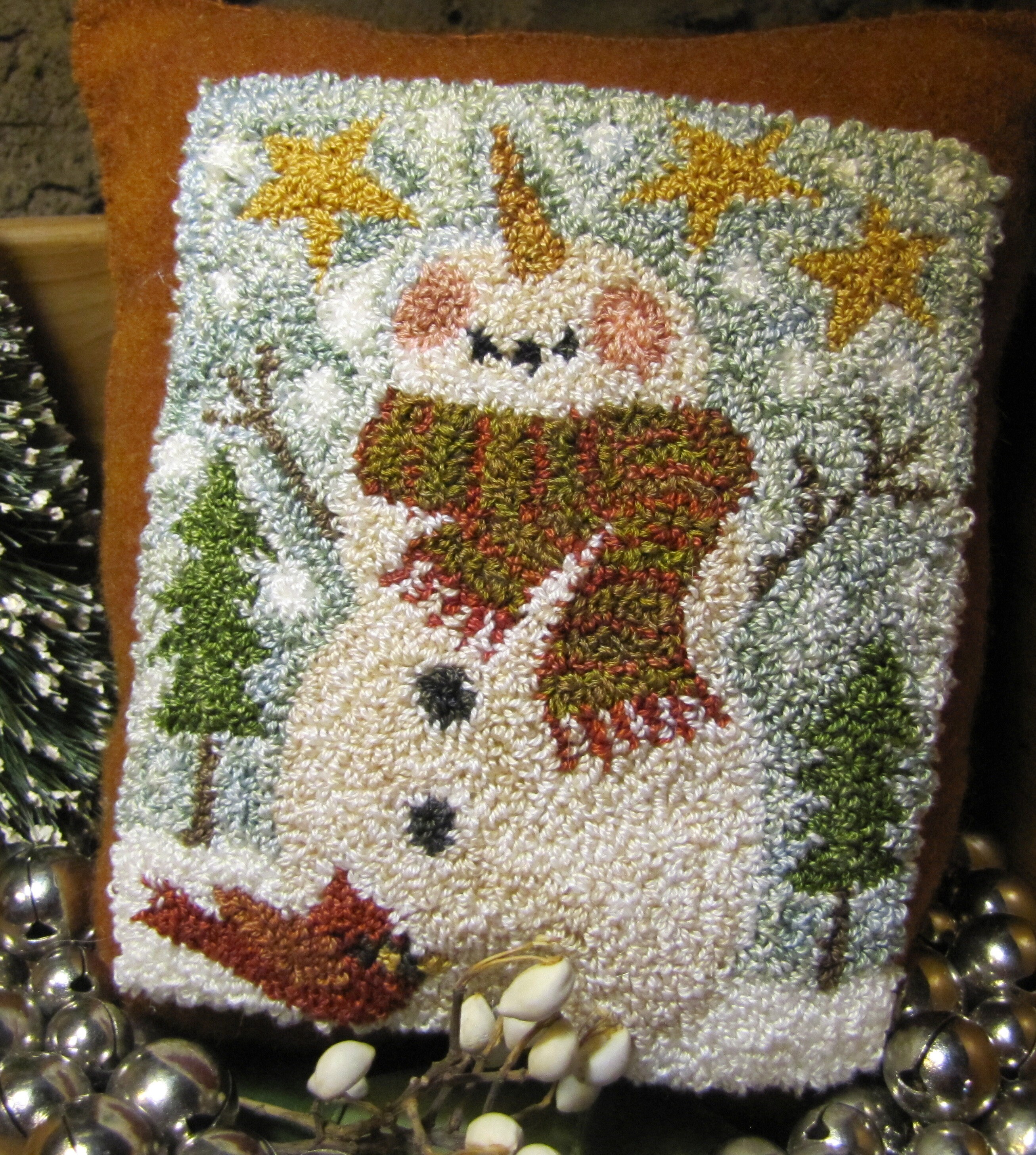 Bliss Snowman Punchneedle Pattern - Etsy