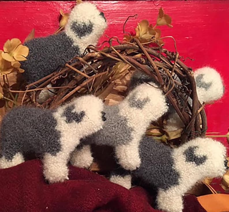 Sheepies Punchneedle Pattern - Etsy