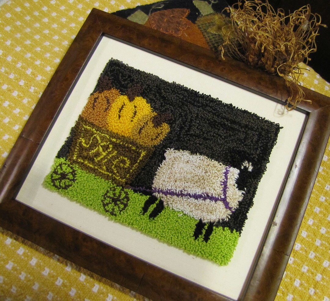 Primitive Punchneedle Pumpkin Sale Pattern - Etsy