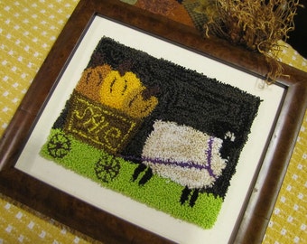 Primitive Punchneedle Pattern Doxie - Etsy