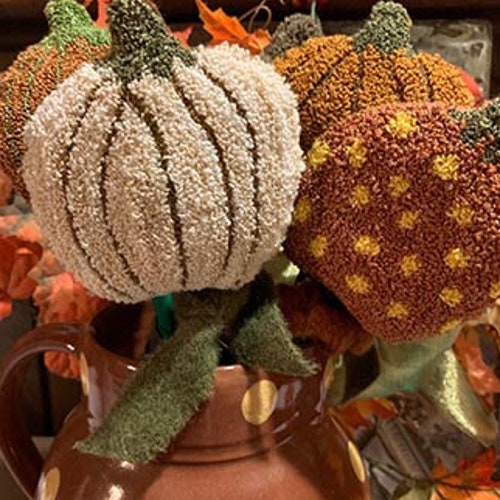 Olde Tom's Harvest Primitive Punch Needle Paper Pattern | Etsy