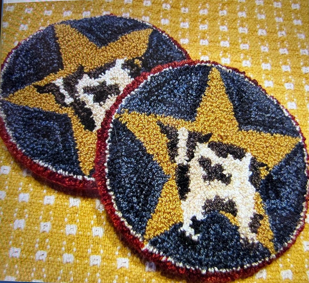 Betsy Star Coasters Punchneedle Pattern - Etsy