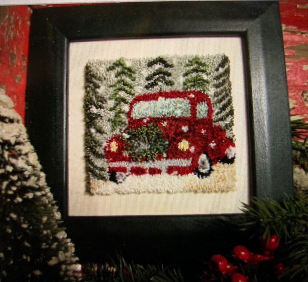Happy Holiday Punchneedle Pattern - Etsy
