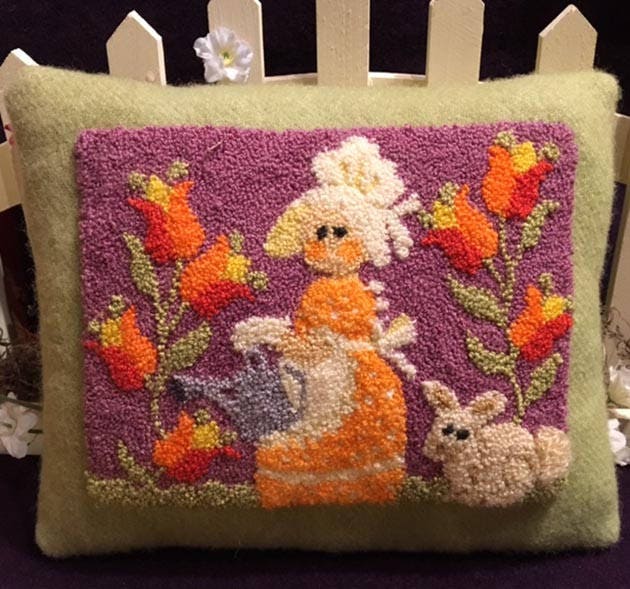 Primitive Punchneedle Pattern Quite Contrary - Etsy