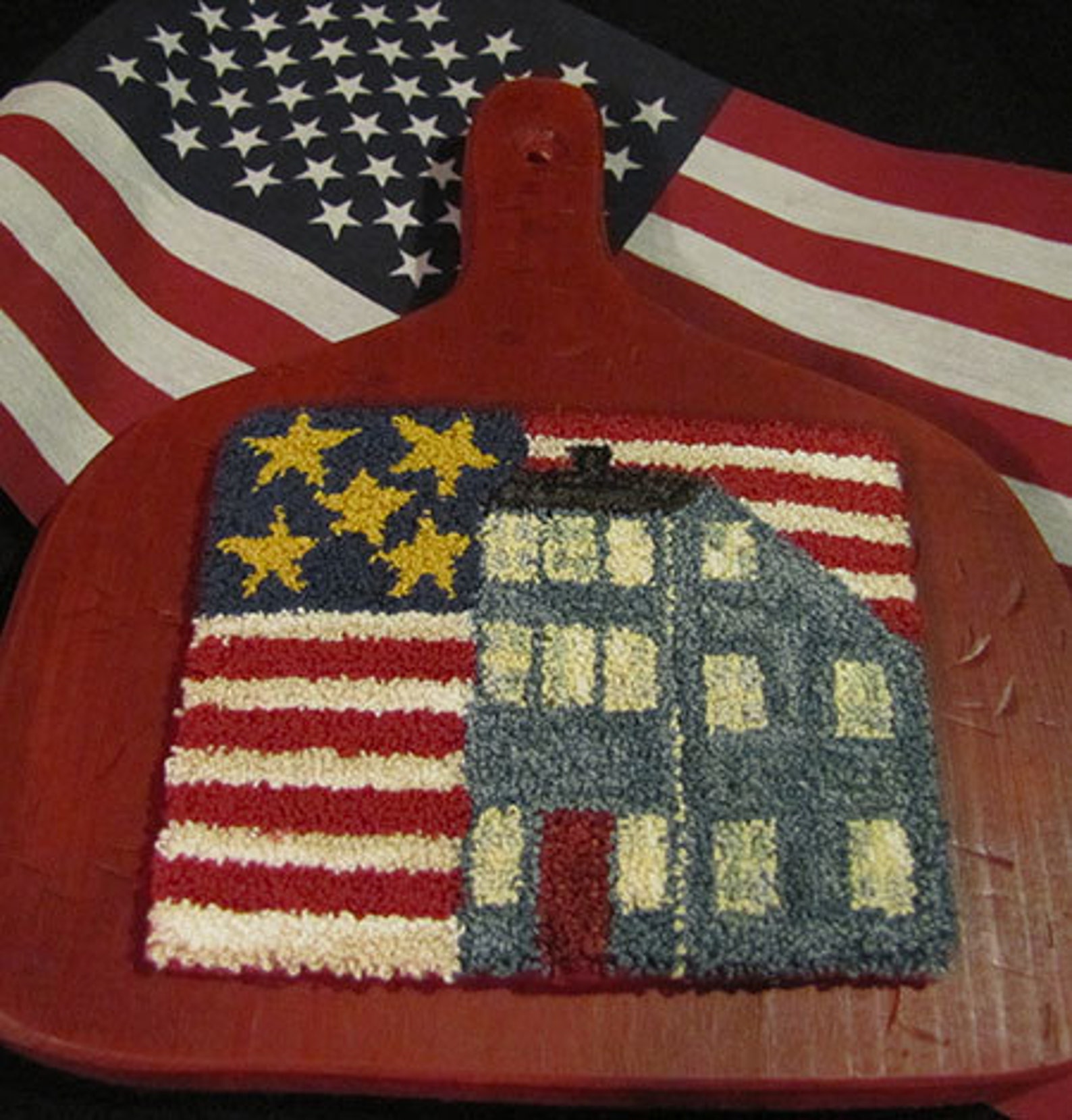 Primitive Punchneedle Grand Old Flag Pattern - Etsy