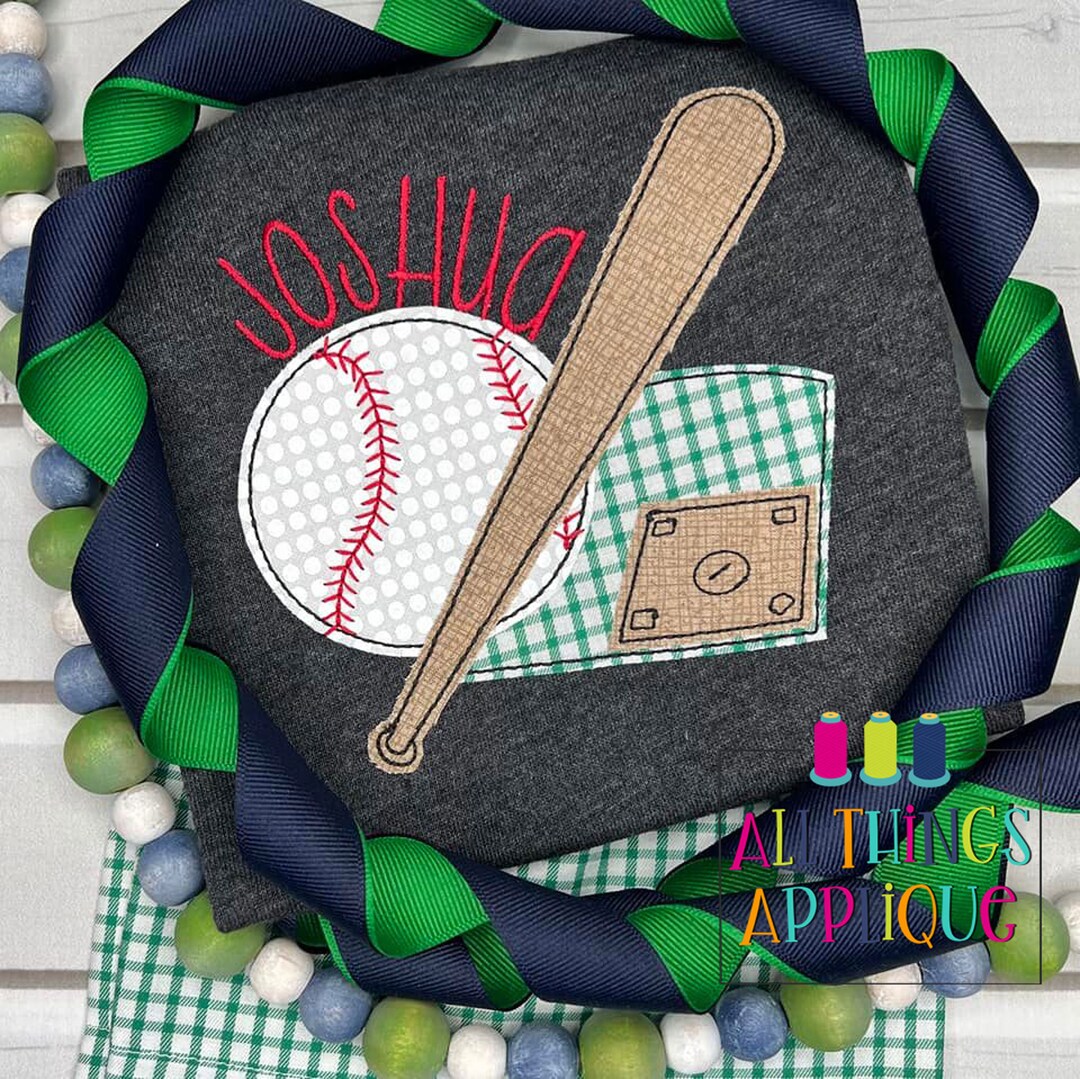 Baseball Field Machine Embroidery Applique Design - Baseball or ...