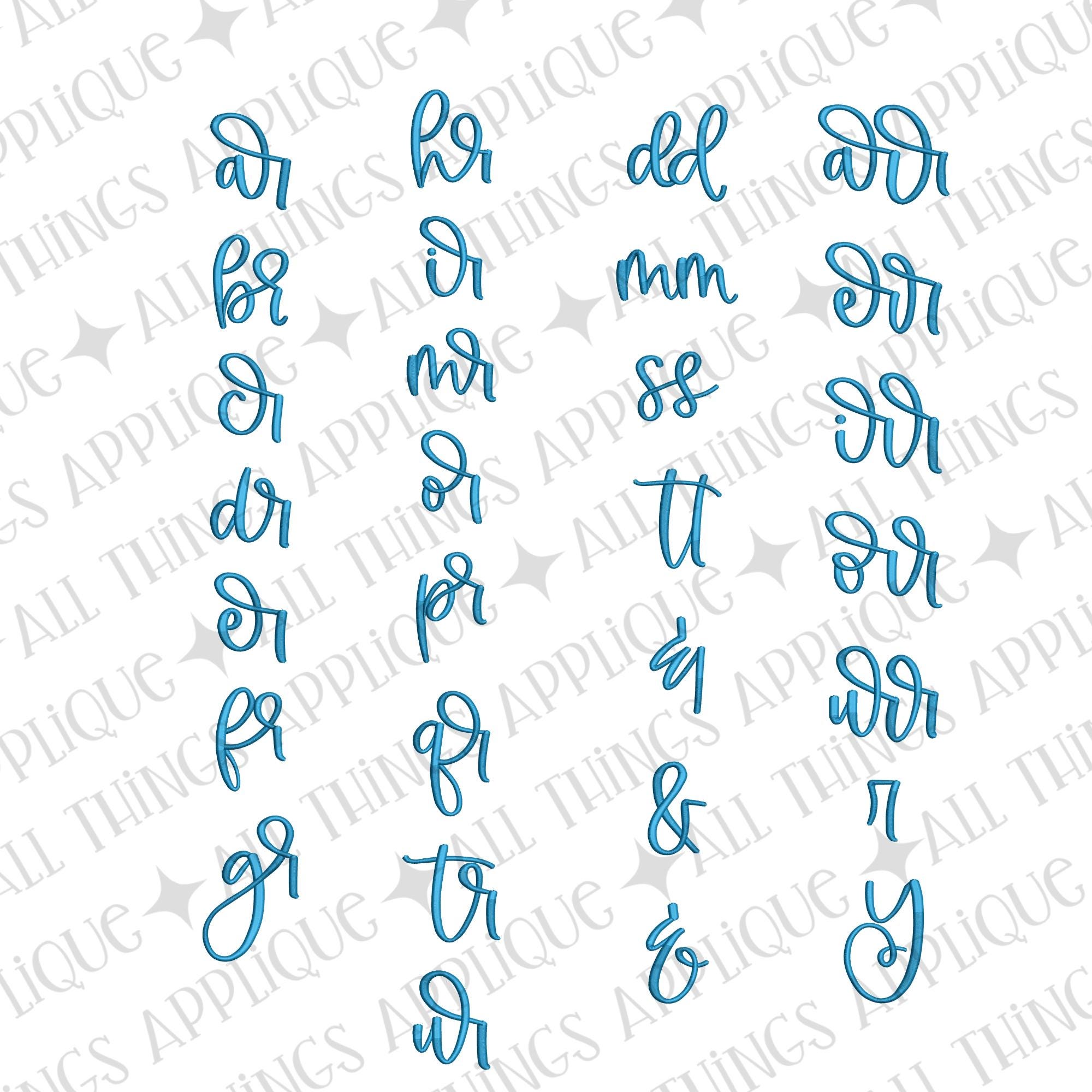 Sugarberry Embroidery Font for Machine Embroidery - Cursive Font With ...