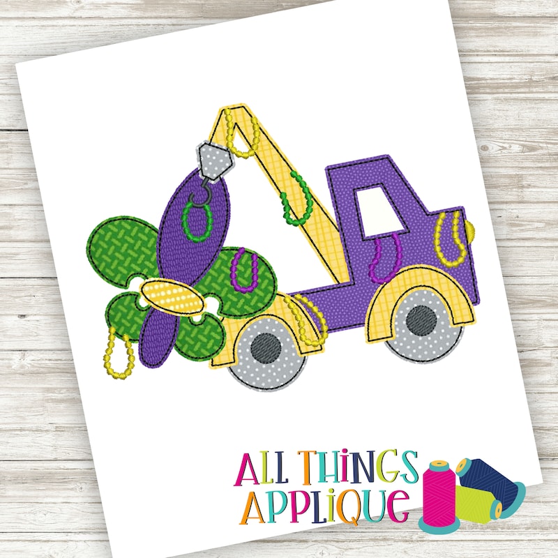 Purple Truck Applique - Etsy