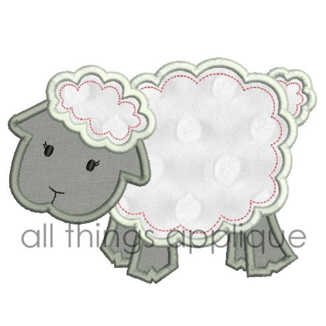 Easter Applique Design - Baby Lamb Applique Design (#633) - 4 Sizes ...