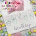 Dear Agatha Bean Floss Stitch Embroidery Font - 120 Characters ...