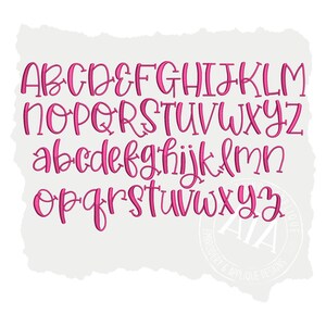 Kinsley Embroidery Font for Machine Embroidery - Whimsical and Fun ...