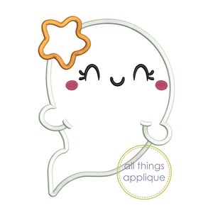 Friendly Ghosts Halloween Applique Set From All Things Applique (#1418 ...