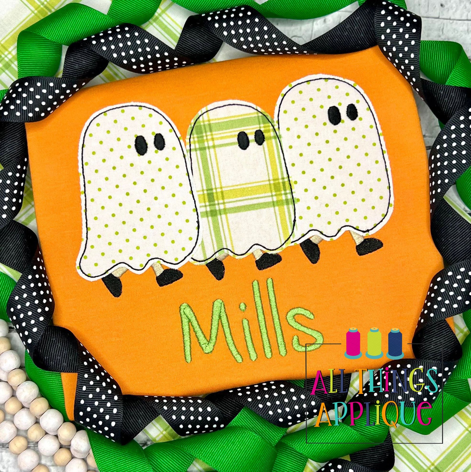 Trick-or-treating Ghost Applique Design Set Boy and Girl - Etsy