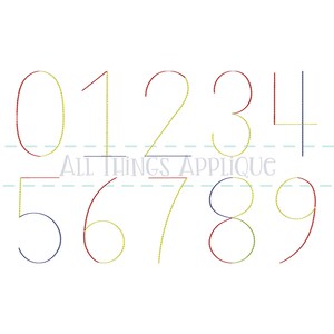 Yarn Numbers Designs - Machine Embroidery Font for Chenille Yarn ...