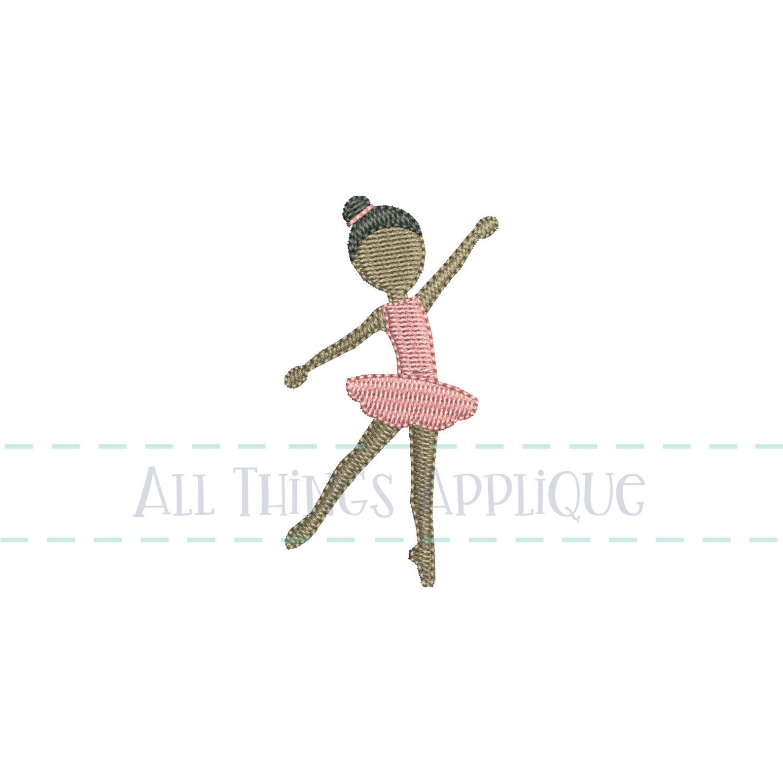 Mini Ballerina Embroidery Design Machine Embroidery Pattern by | Etsy