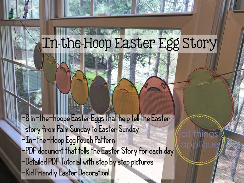Easter Resurrection Story In-the-hoop Easter Embroidery Applique Design ...